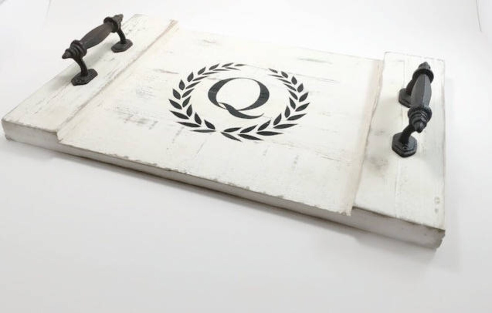 Rustic Monogrammed Serving Tray Rustic Coffee Table Tray - Etsy