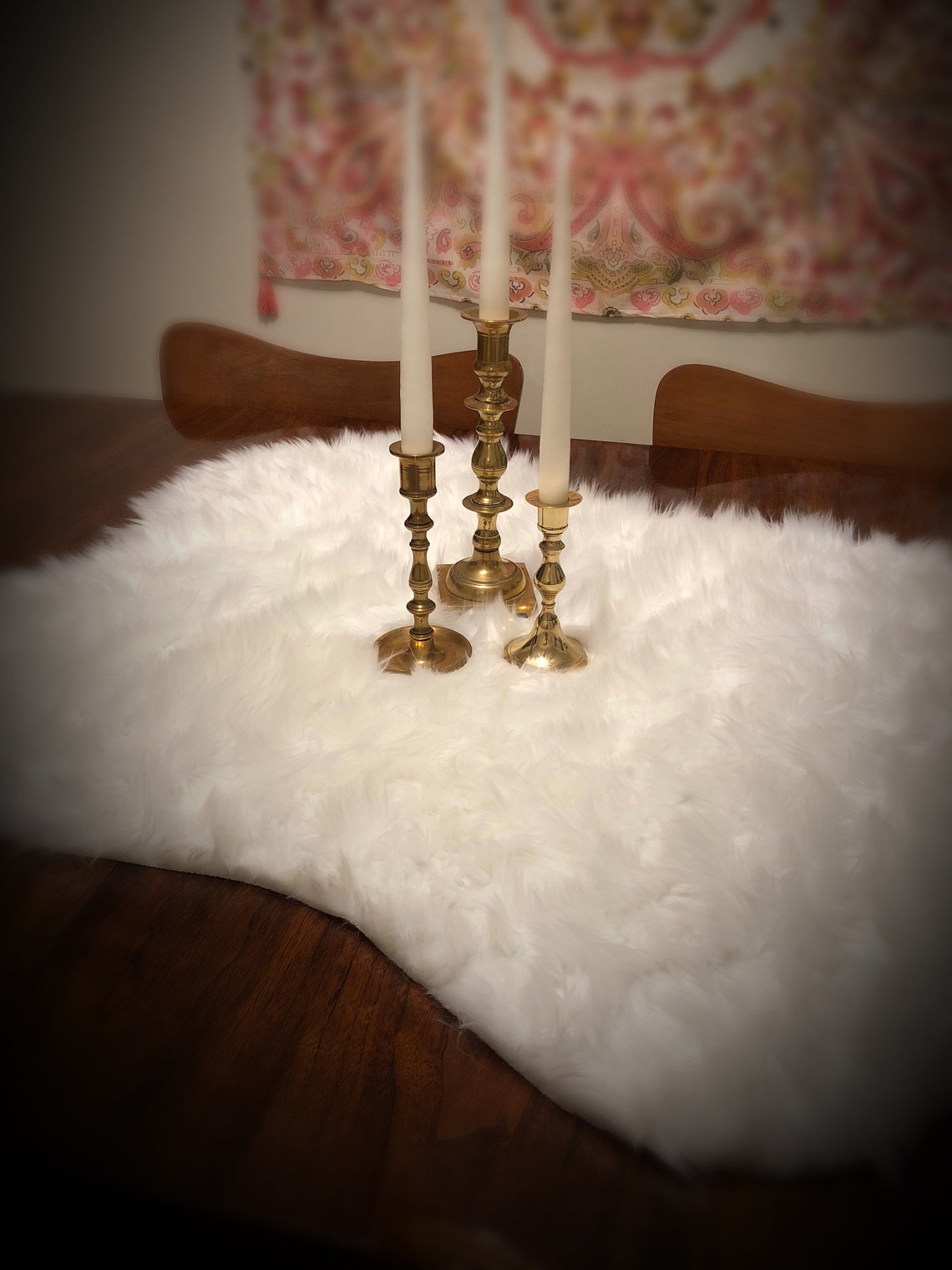 Faux Fur Table Runner Faux Fur Table Cover Fur Christmas | Etsy