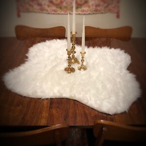 Faux Fur Table Runner, Faux Fur Table Cover, Fur Christmas Table Runner ...