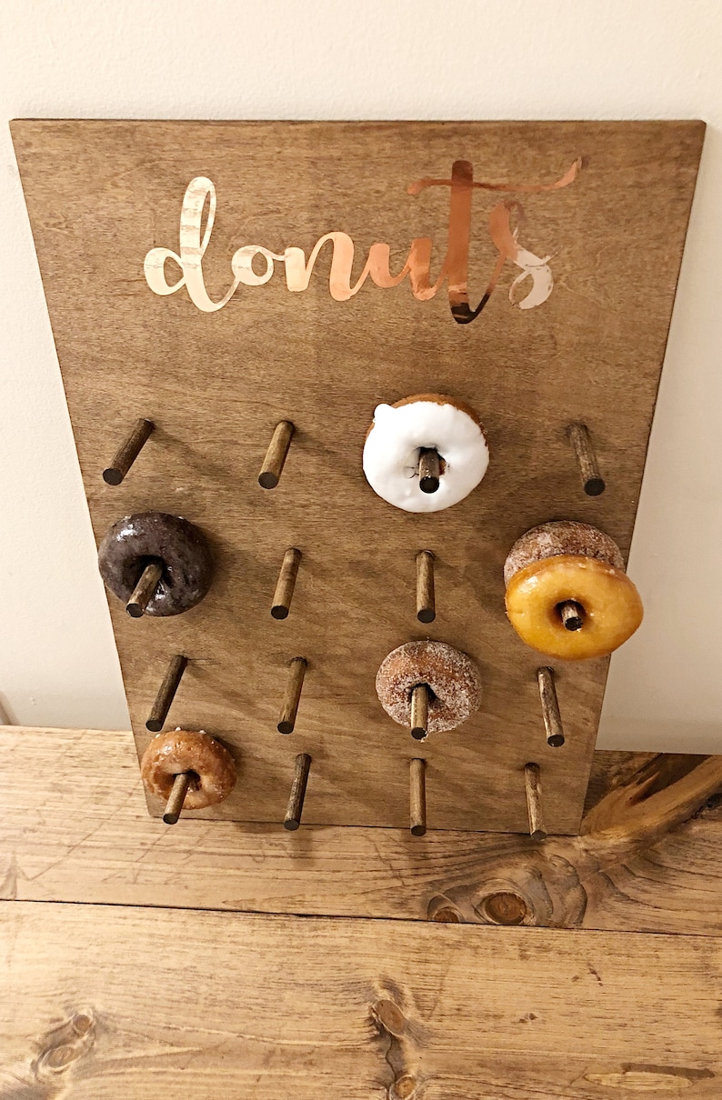 Wedding Donut Wall Donut Stand for Wedding Rustic Donut - Etsy