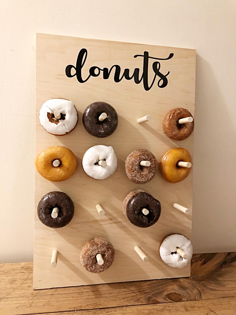 Wedding Donut Wall Donut Stand for Wedding Rustic Donut - Etsy