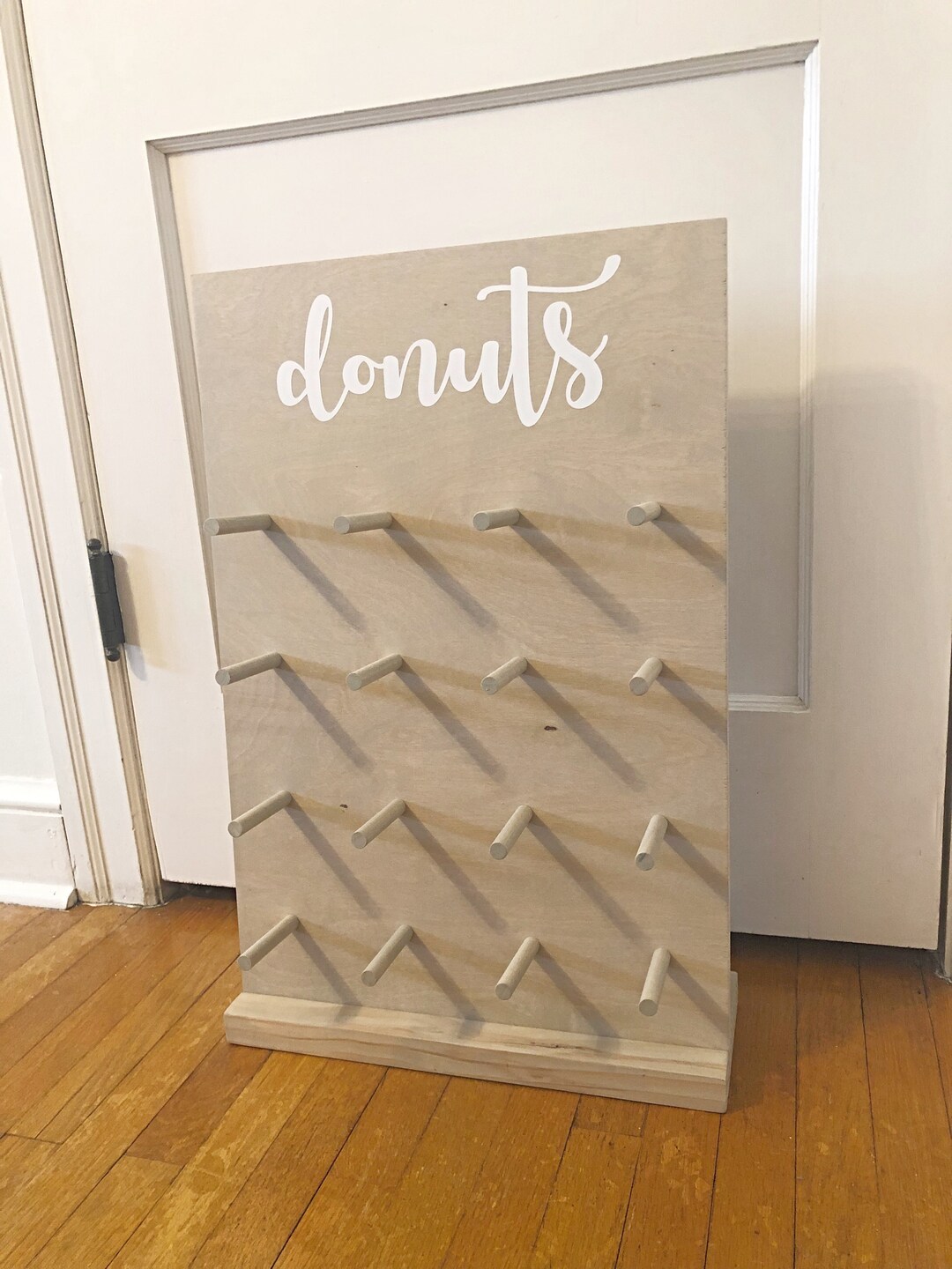 Wedding Donut Stand, Wedding Donut Wall, Rustic Donut Stand, Wood Donut ...