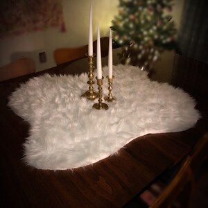 Faux Fur Table Runner, Faux Fur Table Cover, Fur Christmas Table Runner ...