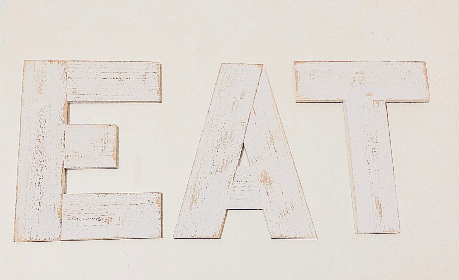 Eat Sign Reclaimed Wood Kitchen Eat Letters Rustic Wood Word | Etsy