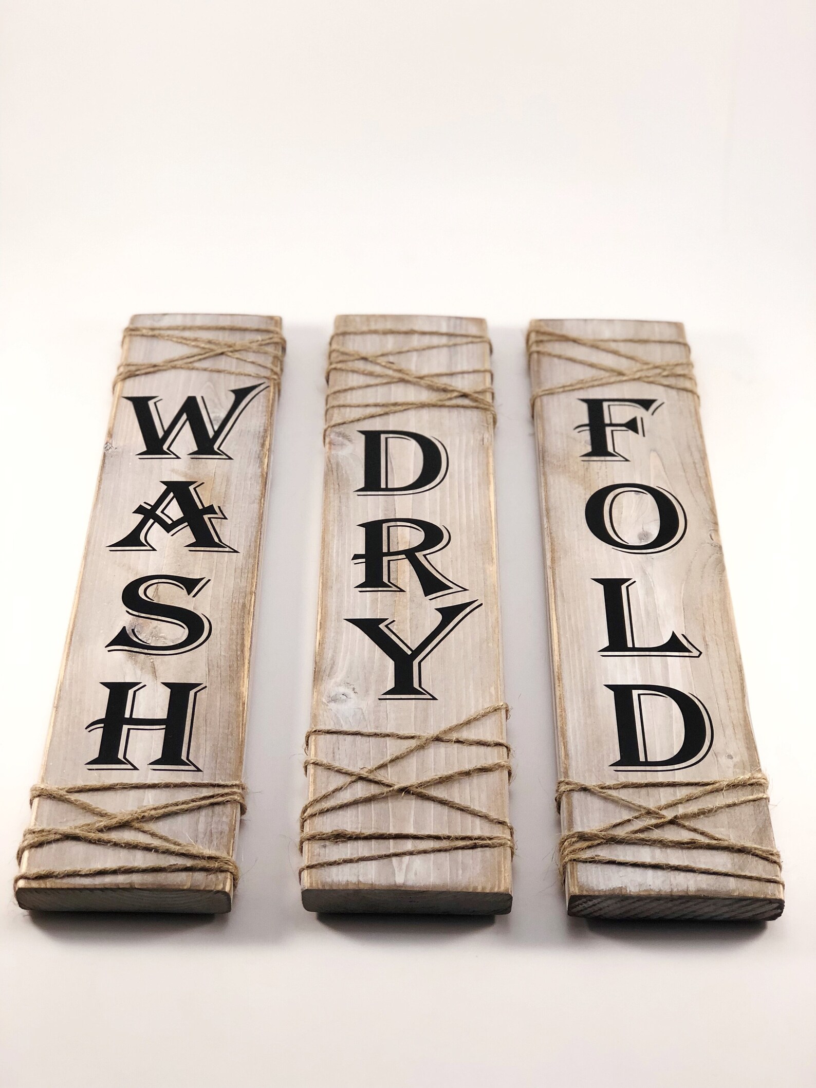 Rustic Laundry Signs Set Of Three Rustic Laundry Room Signs | Etsy