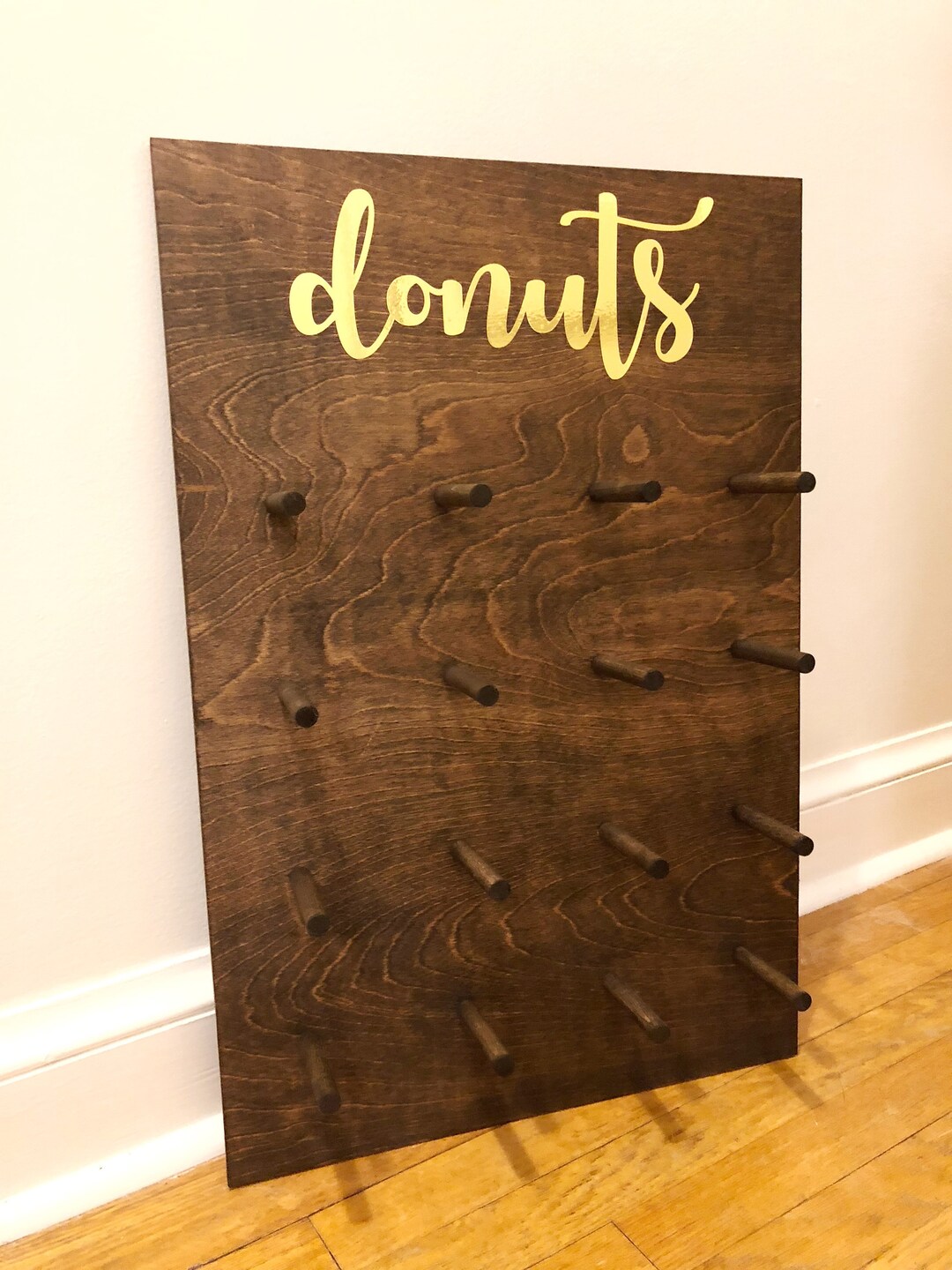 Donut Wall Display Wedding Donut Wall Wooden Donut Board - Etsy