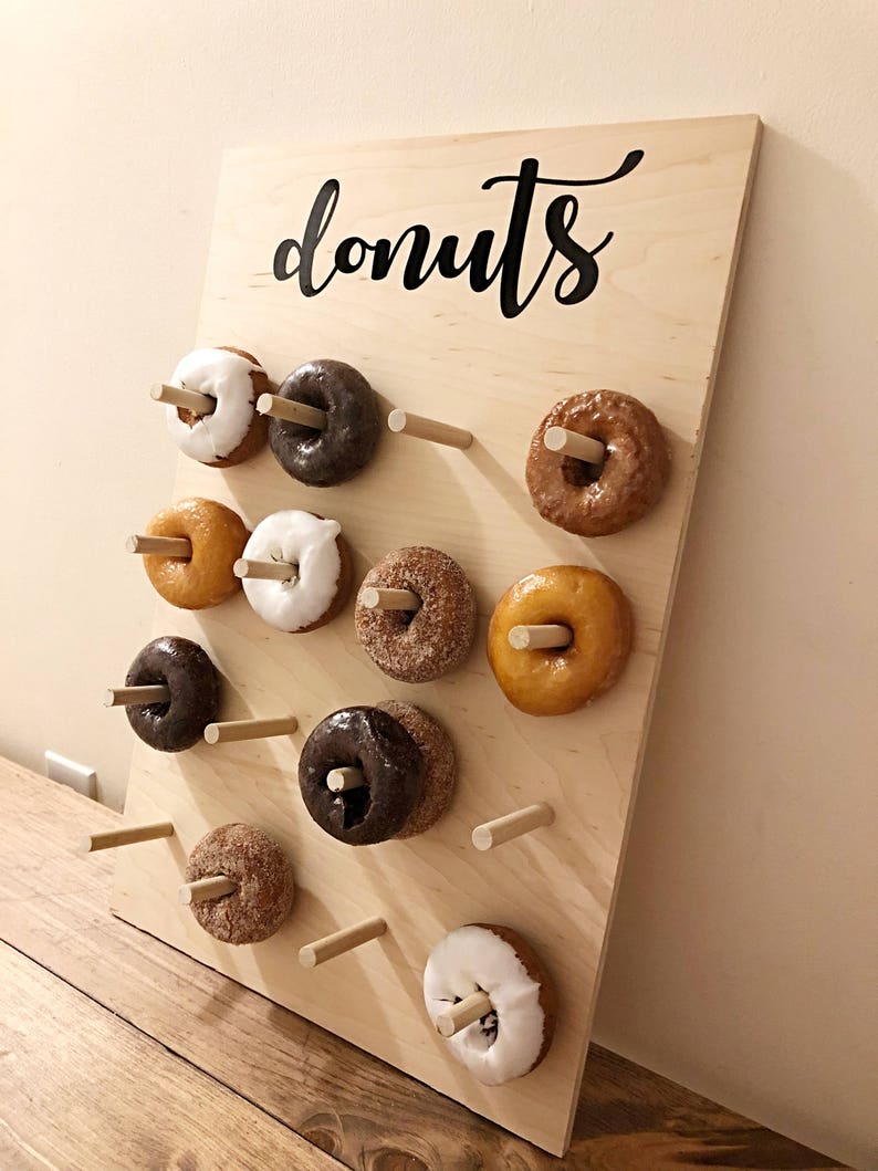 Wedding Donut Wall Donut Stand for Wedding Rustic Donut - Etsy
