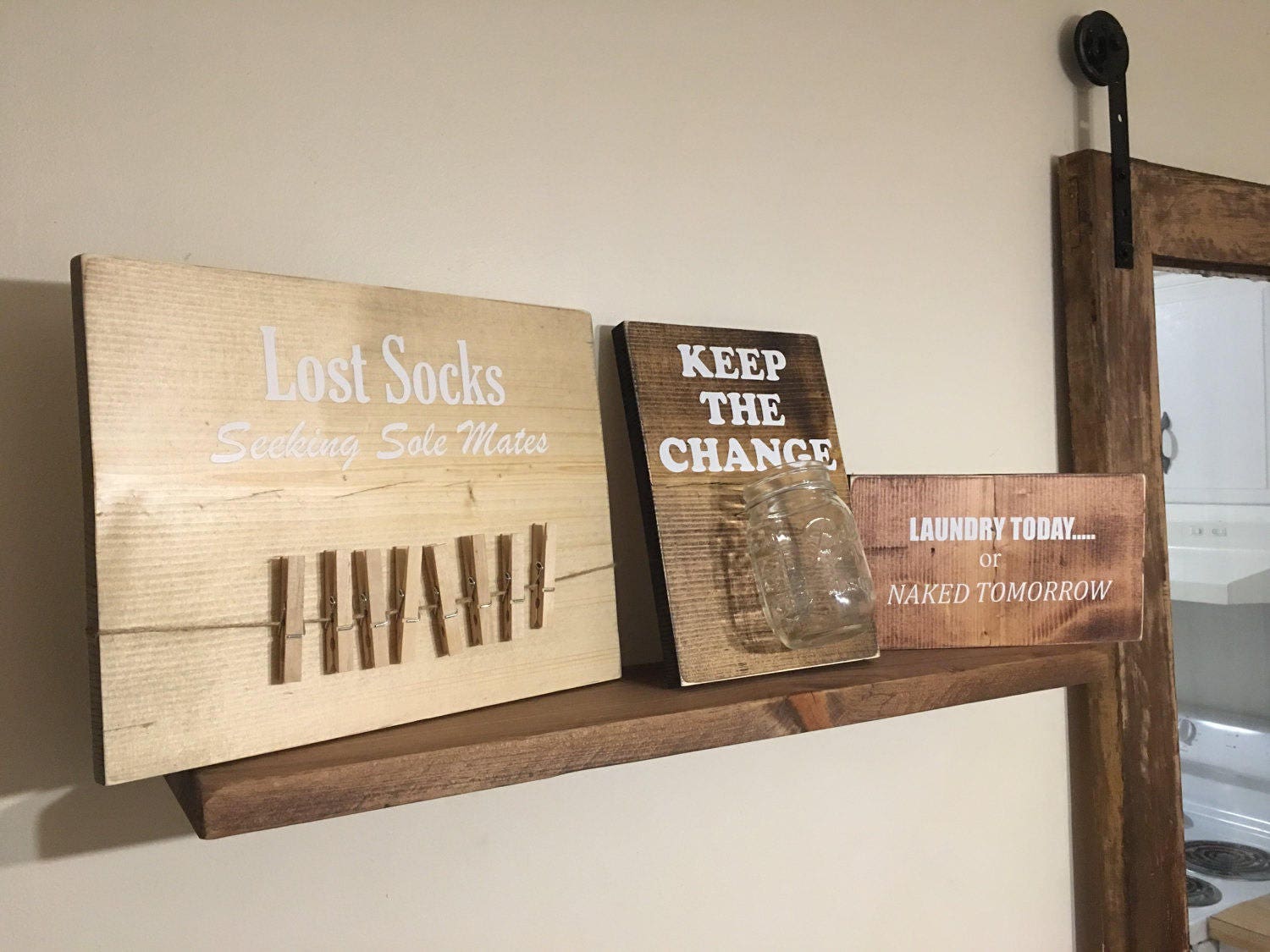 Rustic Laundry Room Sign SET OF THREE Laundry Room Signs | Etsy