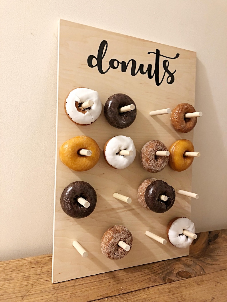 Wedding Donut Wall Donut Stand for Wedding Rustic Donut - Etsy