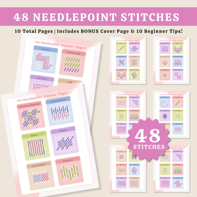Needlepoint Pdf Cards - Etsy