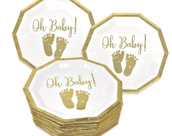 Baby shower plates | Etsy