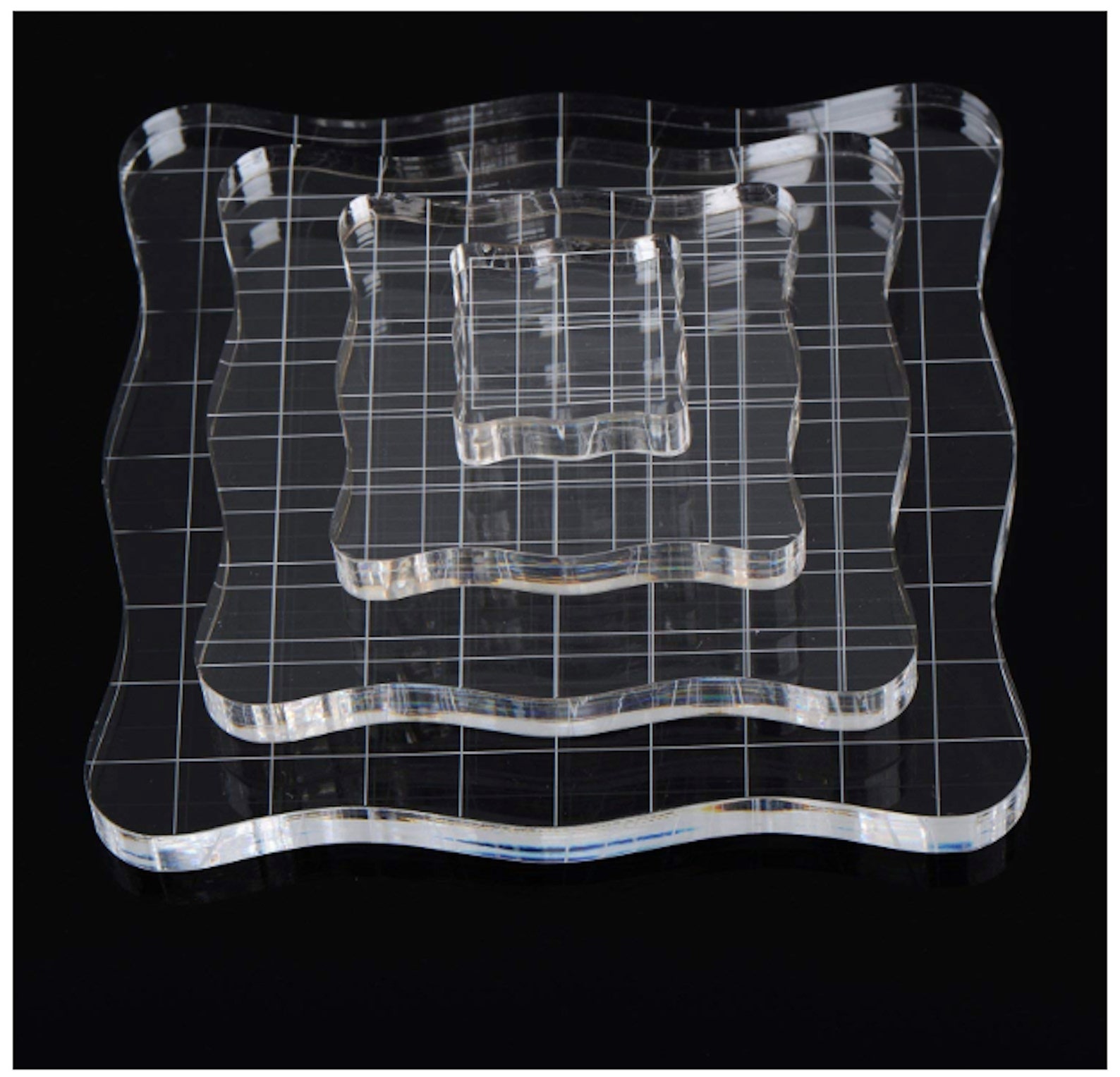 Acrylic Mounting Stamp Block Clear Silicone Stamp Block | Etsy