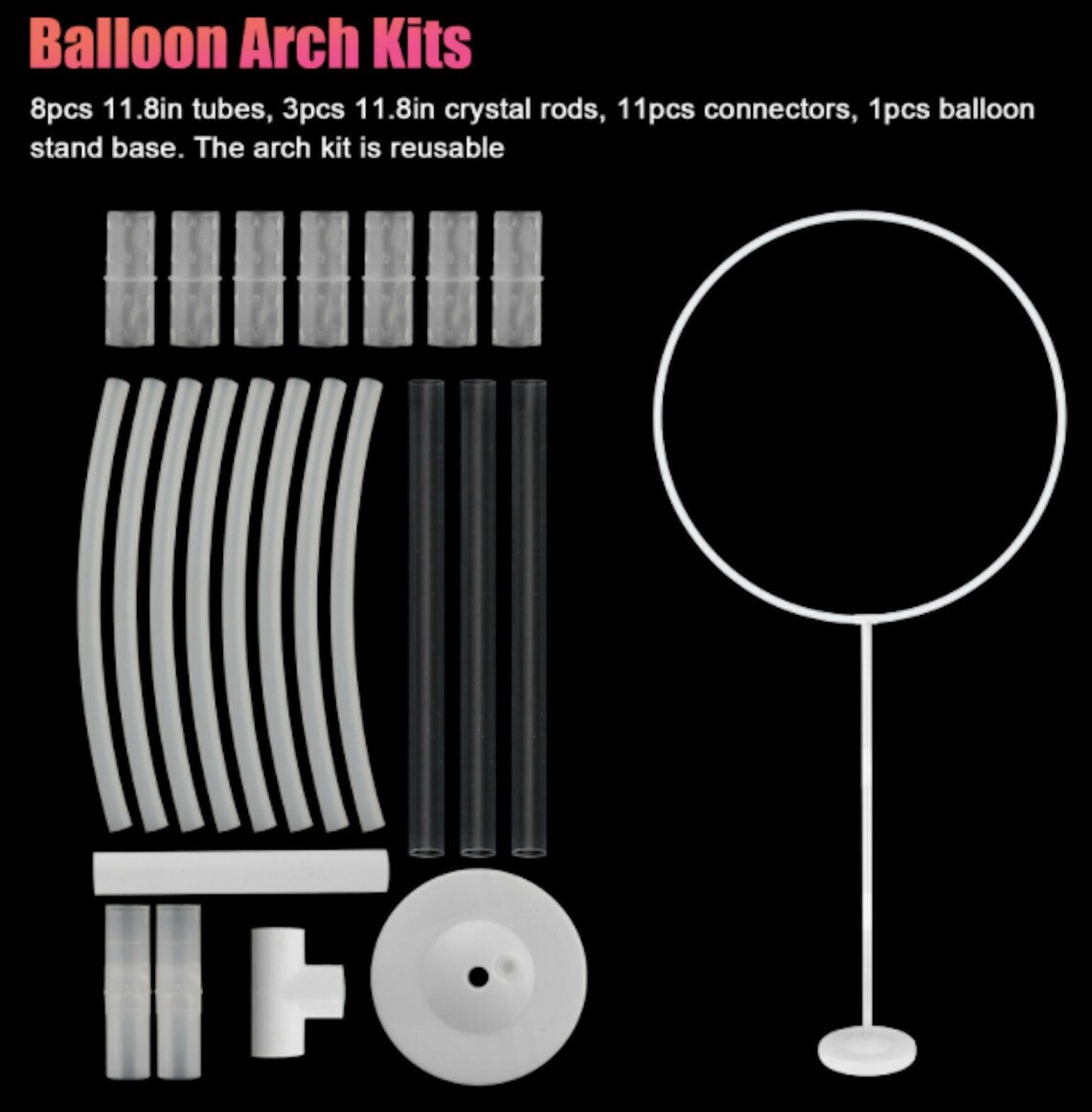 Balloon Arch Kit Balloon Column Stand We Balloon Kit Party - Etsy