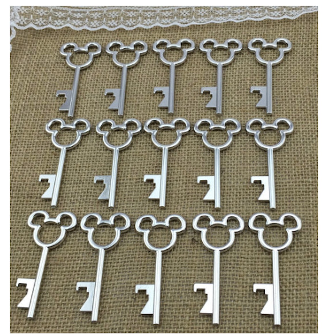 40 Mickey Mouse Key Bottle Openers Silver Wedding Favors Fish - Etsy