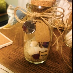 Small Glass Favor Jars Milk Glass Bottles Cork Lids Party Favors ...