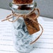 Small Glass Favor Jars Milk Glass Bottles Cork Lids Party Favors ...