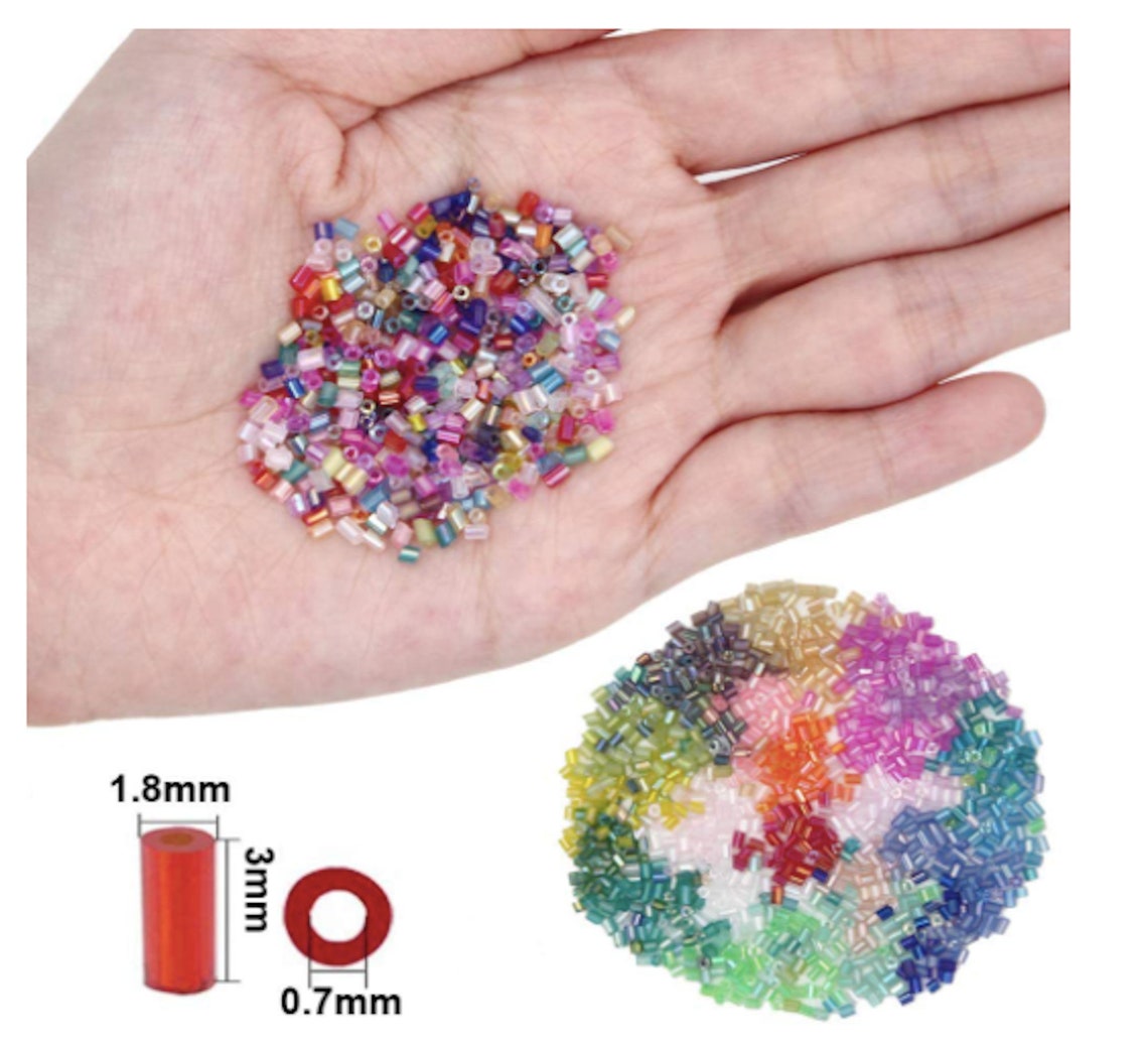 Jewelry Making Kit Stone Beads Gemstone Beads Glass Bugle Seed - Etsy