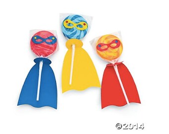 Superhero lollipops | Etsy