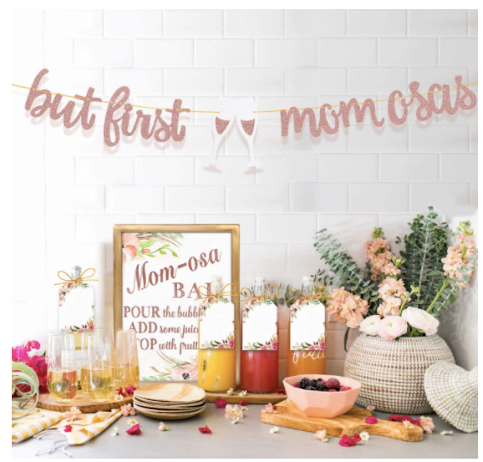 Mimosa Bar Sign Banner Decorations Momosa Bar Sign Banner | Etsy