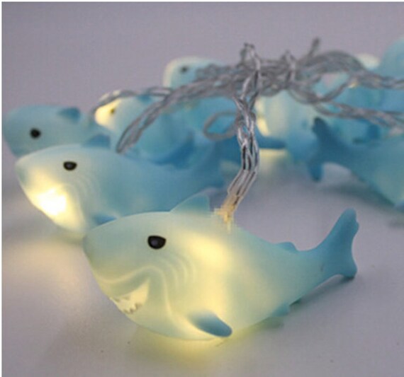 Shark Lights Shark String Lights Party Light Shark Lights | Etsy