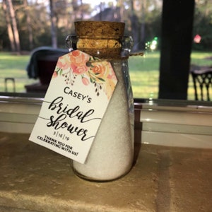 Small Glass Favor Jars Milk Glass Bottles Cork Lids Party Favors ...