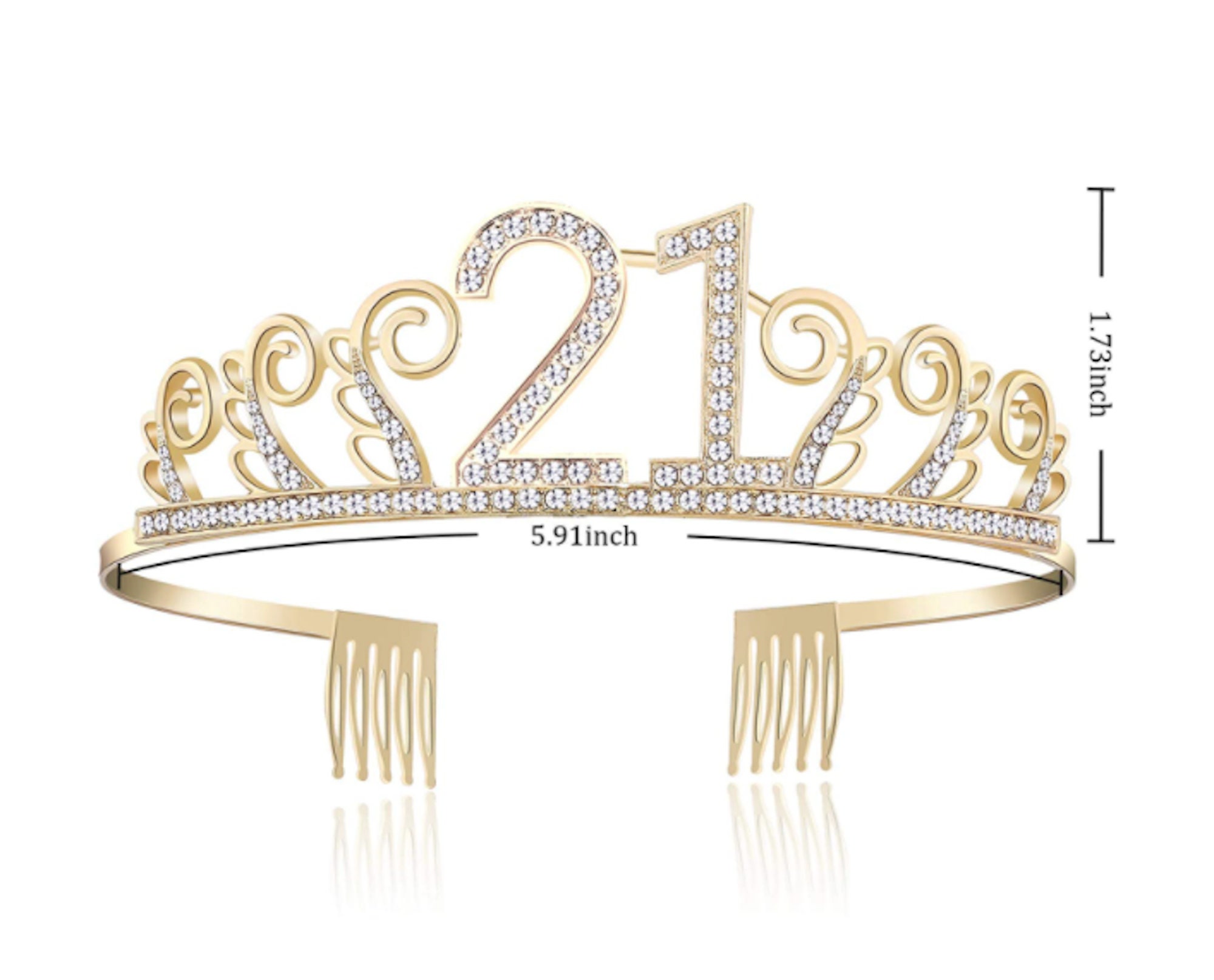 21st BIRTHDAY DECORATIONS 21st Tiara Rhinestone Princess 21st | Etsy