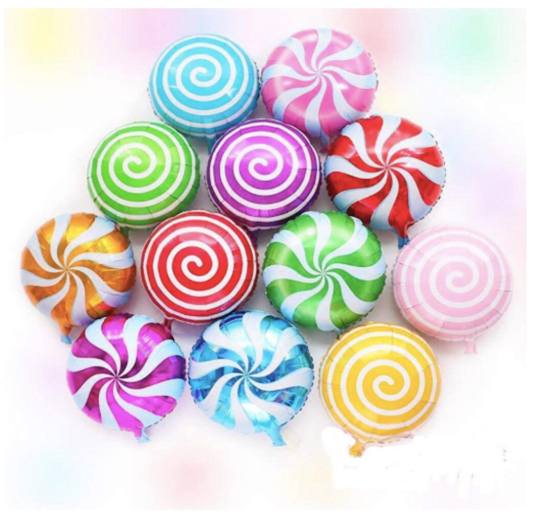 12 Candy Balloons Lollipop Balloon Candy Theme Party Candy Bar - Etsy