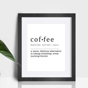 Coffee Wall Art, Coffee Poster, Coffee Postcard, Coffee Lover Gift ...