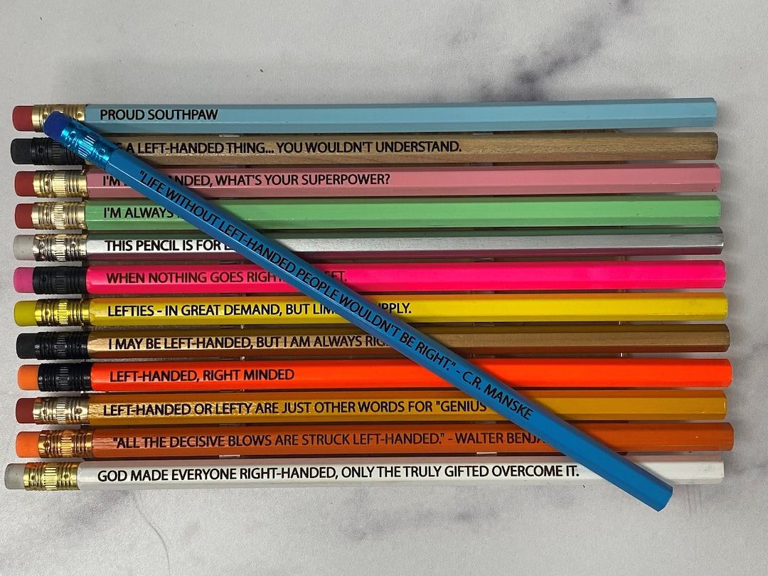 Gift for Left-handed People, Engraved Gift Set of 13 Left-handed ...