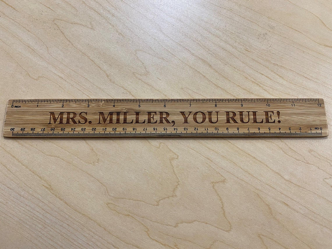 Personalized Teachers Ruler Engraved Ruler Engraved | Etsy