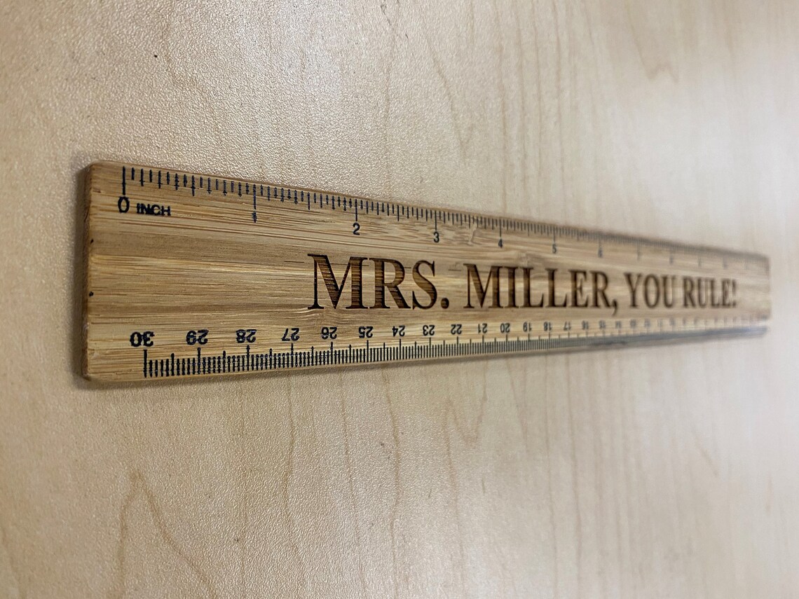 Personalized Teachers Ruler Engraved Ruler Engraved | Etsy