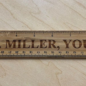 Personalized Teachers Ruler, Engraved Ruler, Engraved Father's Day ...