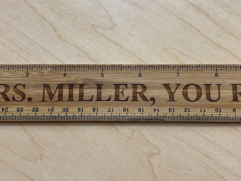 Personalized Teachers Ruler Engraved Ruler Engraved - Etsy