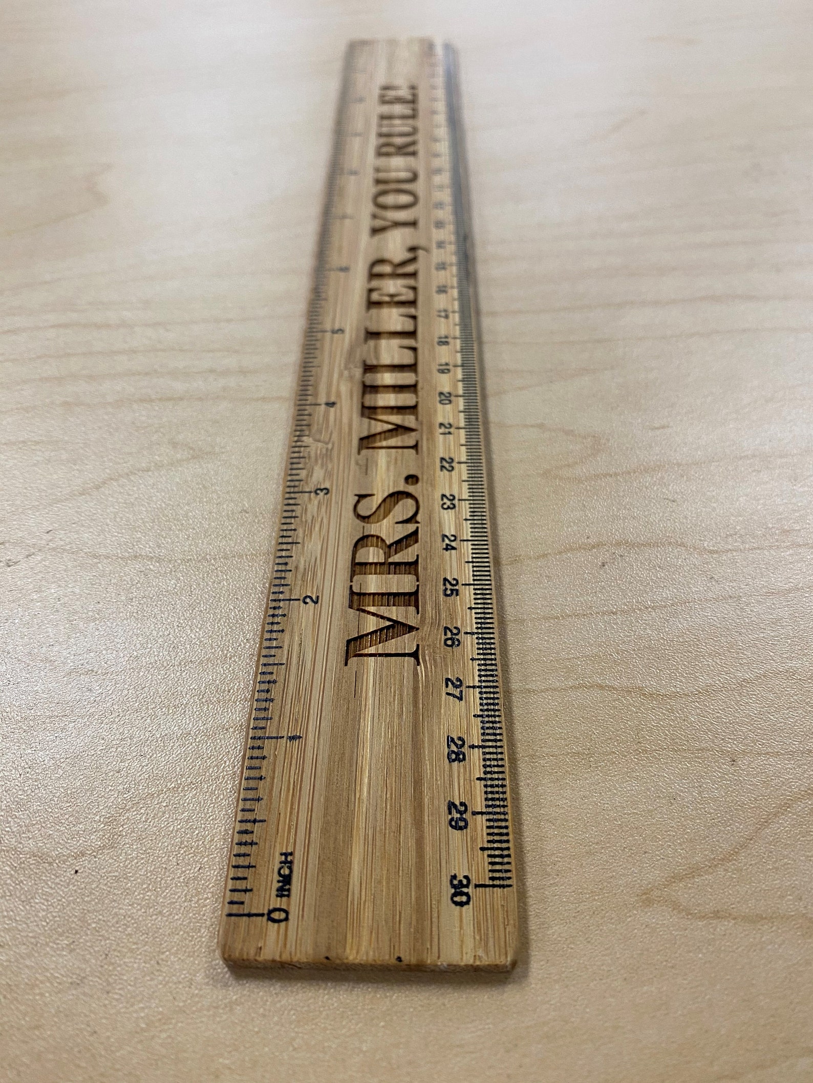 Personalized Teachers Ruler Engraved Ruler Engraved | Etsy