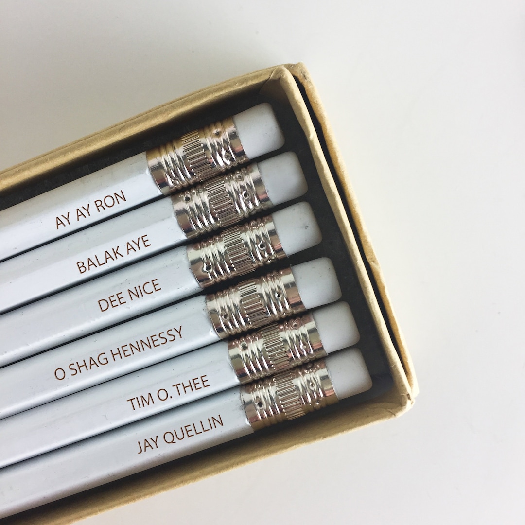 Key & Peele Substitute Teacher Pencils: Mispronounced Names, Set of 6 ...