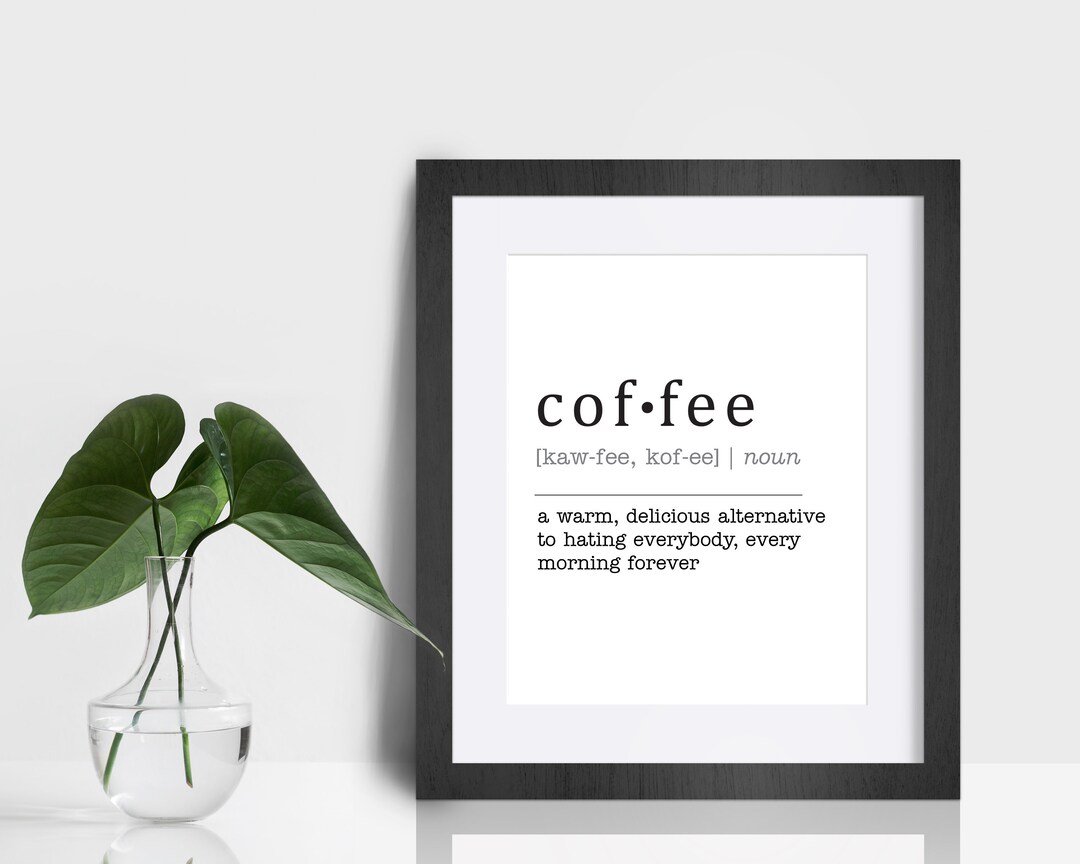 Coffee Wall Art Coffee Poster Coffee Postcard Coffee Lover - Etsy