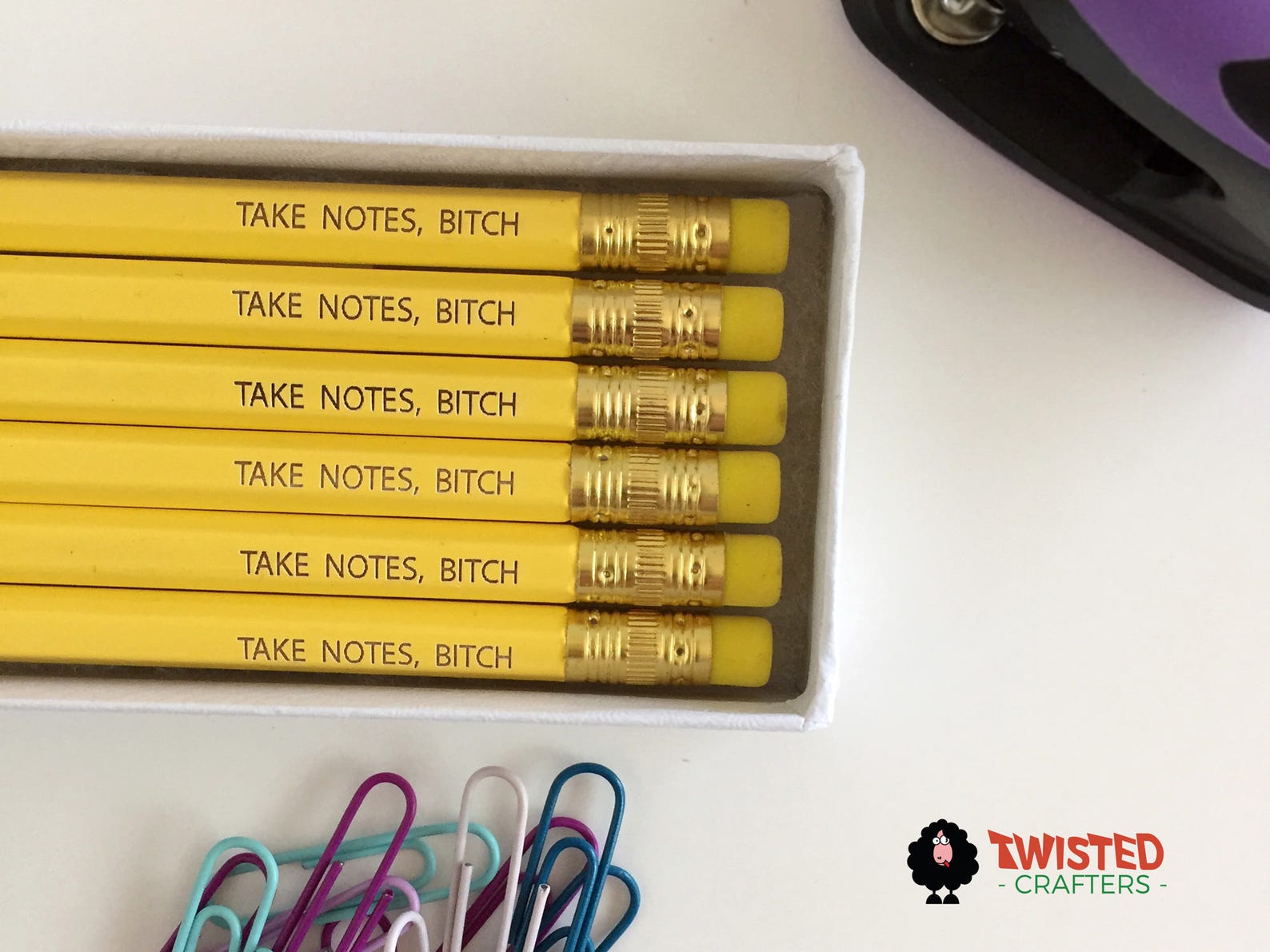Take Notes Bitch Bitchy Pencils Sarcastic Pencils Bitchy - Etsy