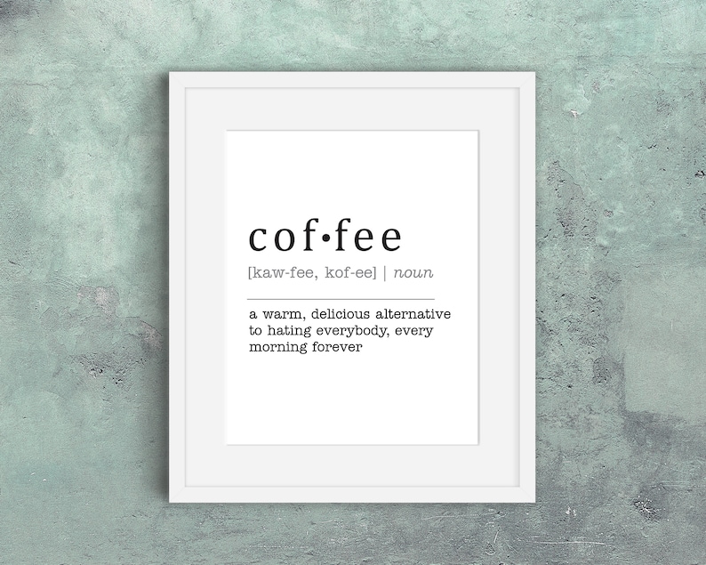 Coffee Wall Art Coffee Poster Coffee Postcard Coffee Lover - Etsy