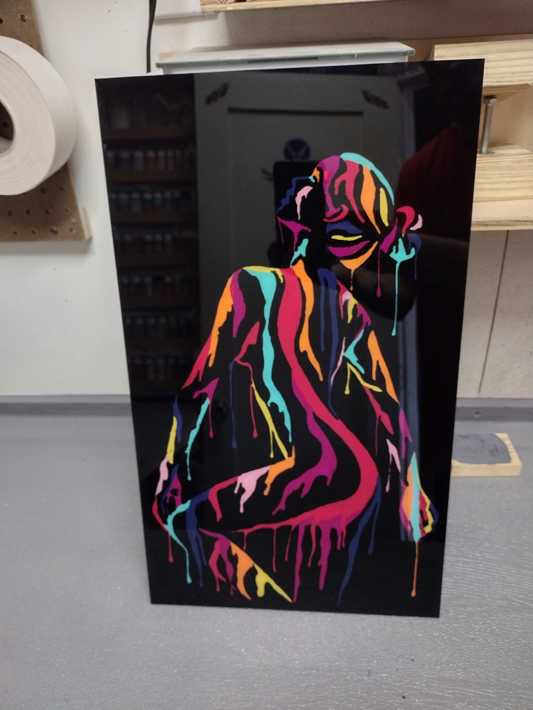 Woman Dripping SVG Paint Dripping Stencil Cricut - Etsy