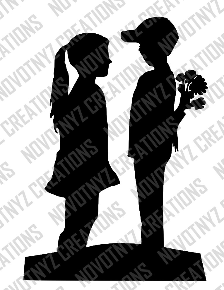 Friends SVG, Dating SVG, Boy Gives Girl Flowers SVG - Etsy