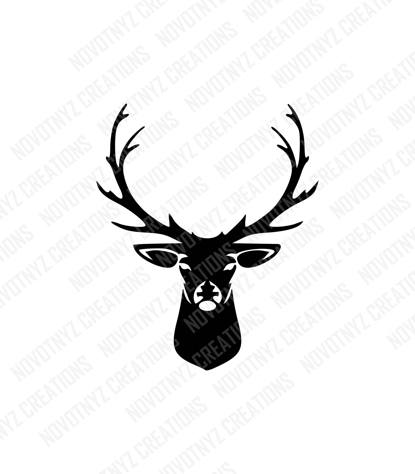 Cabeza de ciervo SVG Ciervo SVG Caza SVG | Etsy