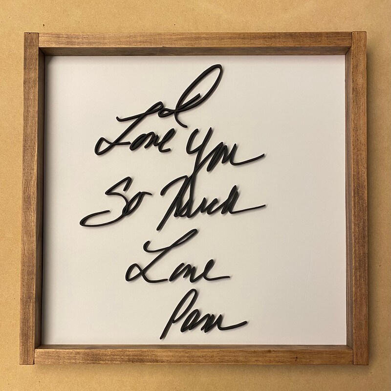 Custom Handwriting Sign - Etsy