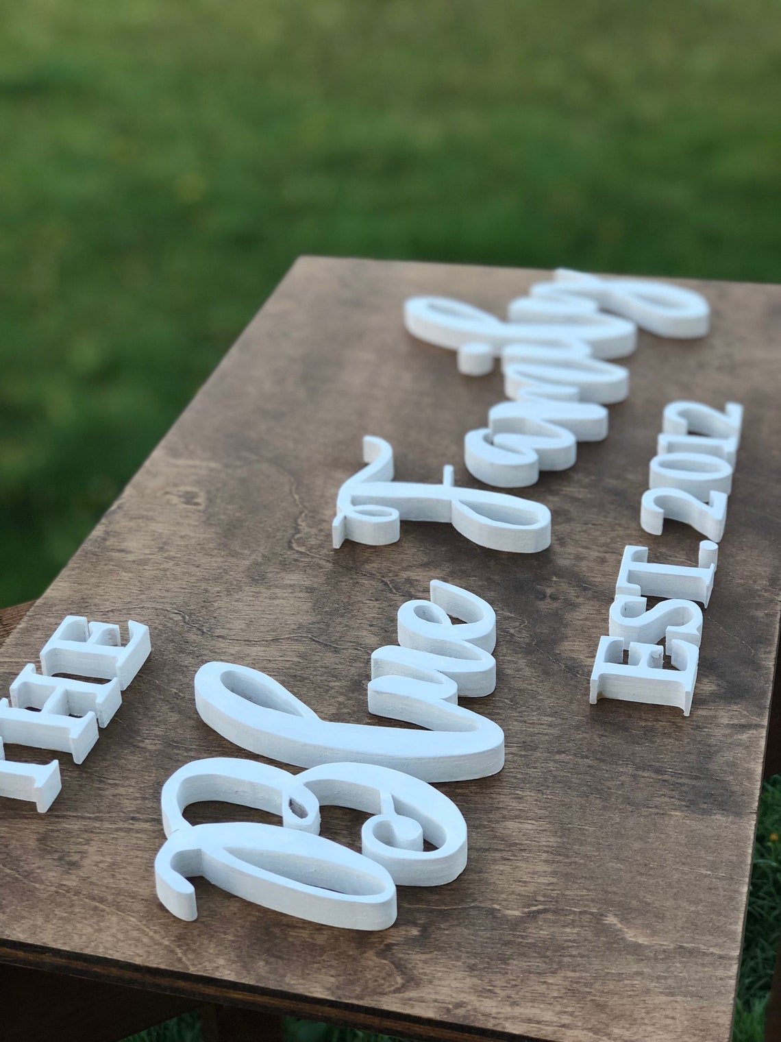 Wood Sign 3D Name Sign Custom Name Sign Rectangle Sign | Etsy