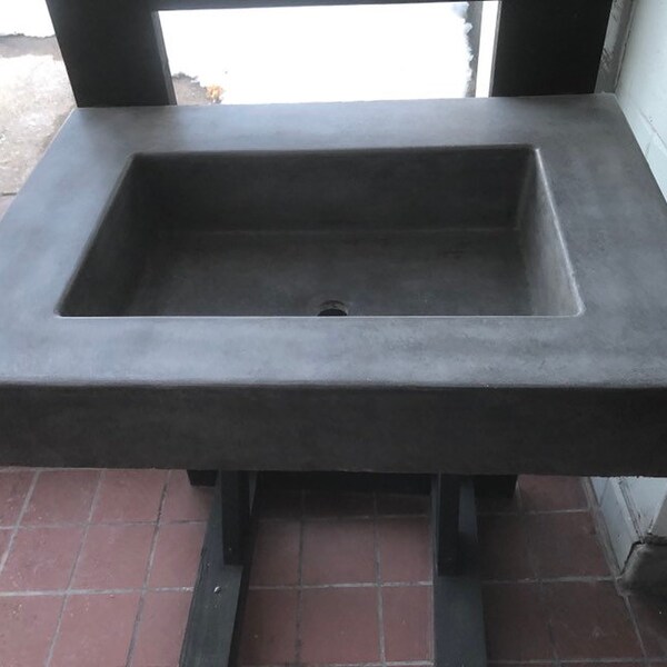 Concrete Floating Vessel Sink - Etsy
