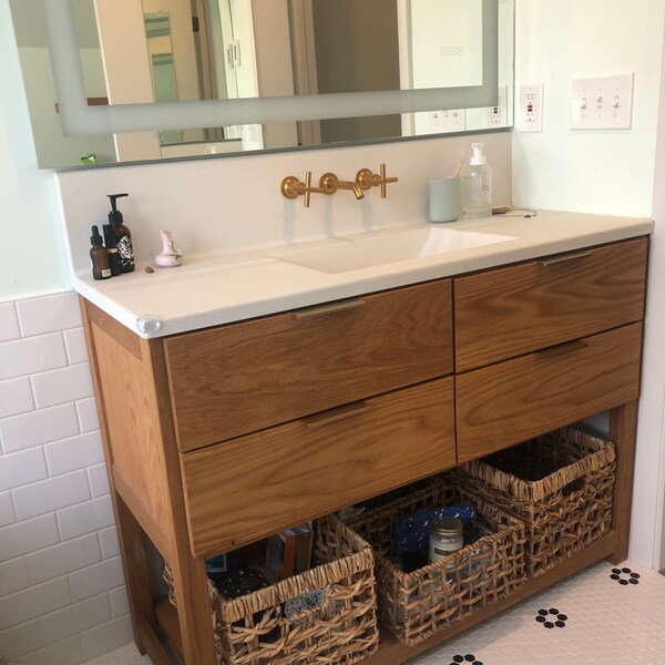 60 Single Bathroom Vanity - Etsy