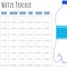 Water Drinking Weekly Coloring Tracker, Goal Setting, Chart, Bullet ...