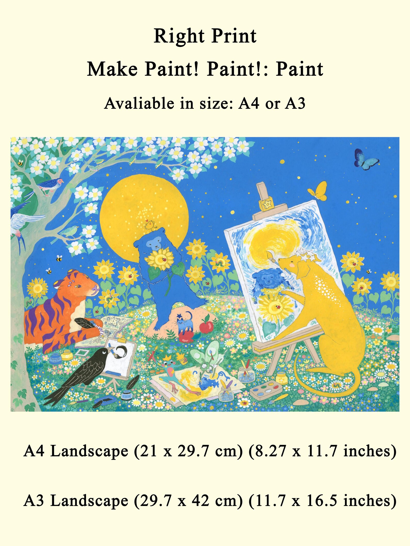 Art Print • Make Paint! PAINT! • A4, A3, Pano • Stardog, Where is the ...