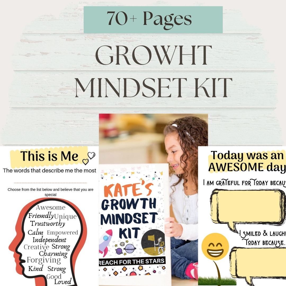 Growth Mindset Worksheets, Personal Growth Journal, From a Fixed ...