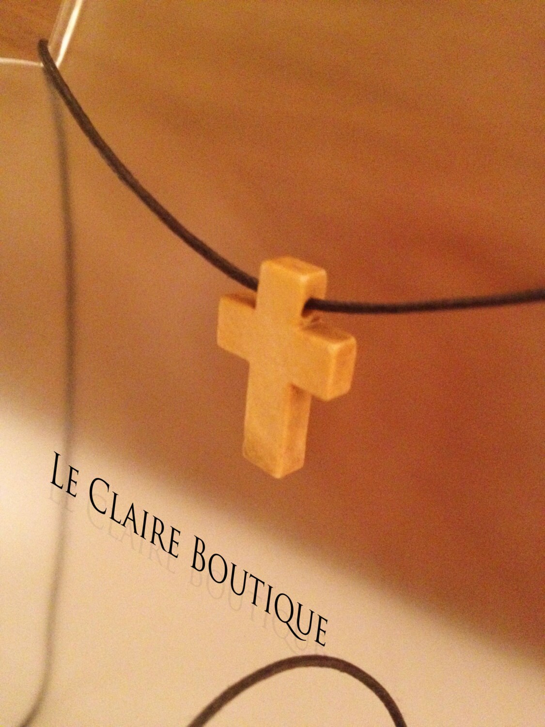 Beautiful Natural Wood Cross Pendant Necklaces - Etsy
