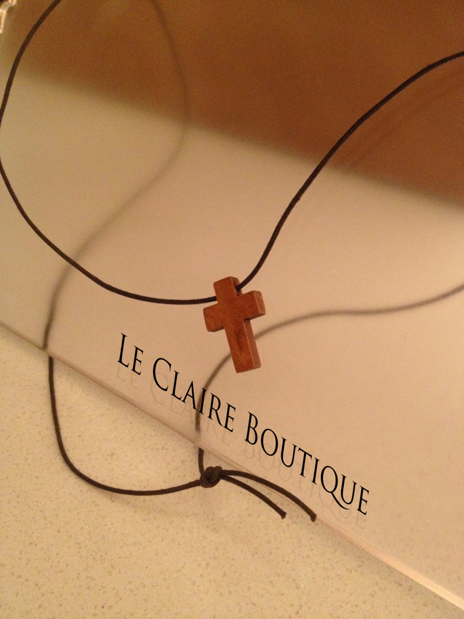 Beautiful Natural Wood Cross Pendant Necklaces - Etsy